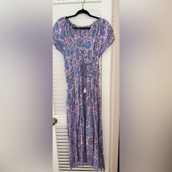 Omika | Dresses | Omika Pink And Blue Patterned Garment | Poshmark